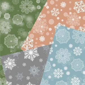 Snowflakes Digital Paper, Christmas Snowflakes, Digital Snowflanes ...