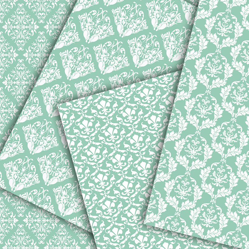 Grayed Jade Digital Paper Scrapbook Paper Pantone 2013 Digital ...