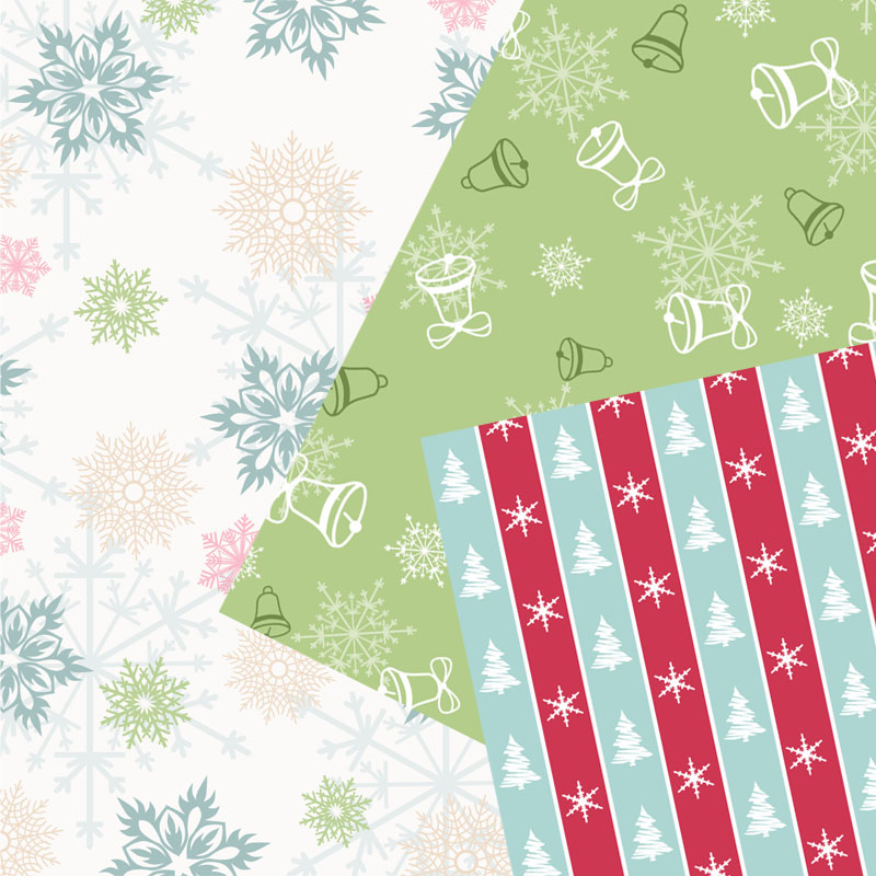 Christmas - Digital Scrapbooking Paper, Printable Paper Christmas ...