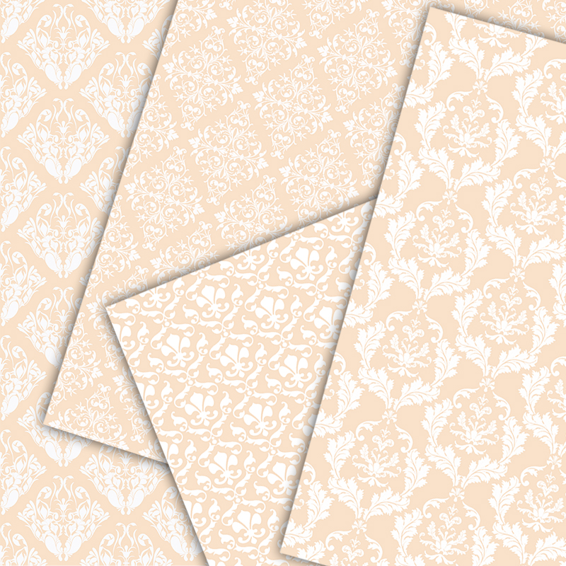 Linen Digital Paper ,digital Paper Pack, Scrapbooking Paper, Damask ...